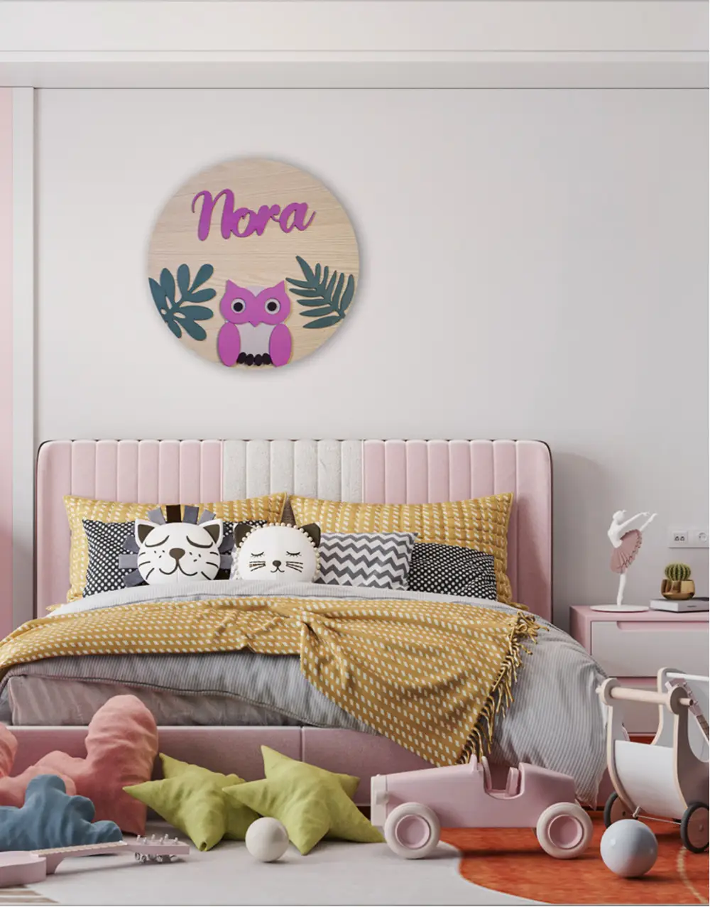 Wood Plaque Nora Style